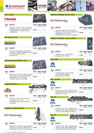 Eastman Hand tools price list 2015 | PDF