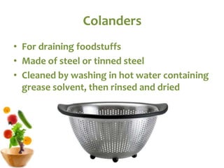 Hand tools used in larder | PPT