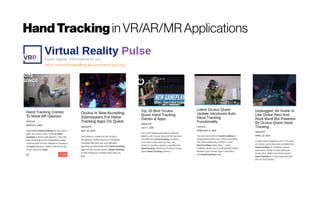 Hand Pose Tracking for Clinical Applications | PDF