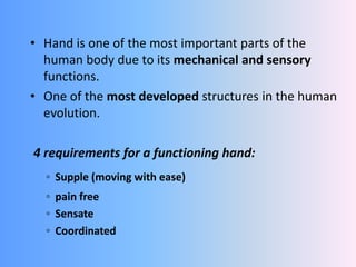 Hand trauma - soft tissue injuries overview ,principles of management ...