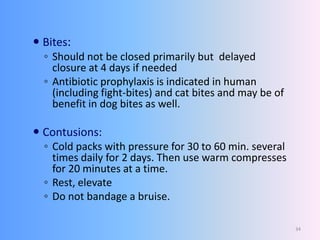 Hand trauma - soft tissue injuries overview ,principles of management ...