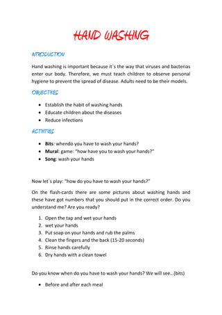 Hand washing | PDF