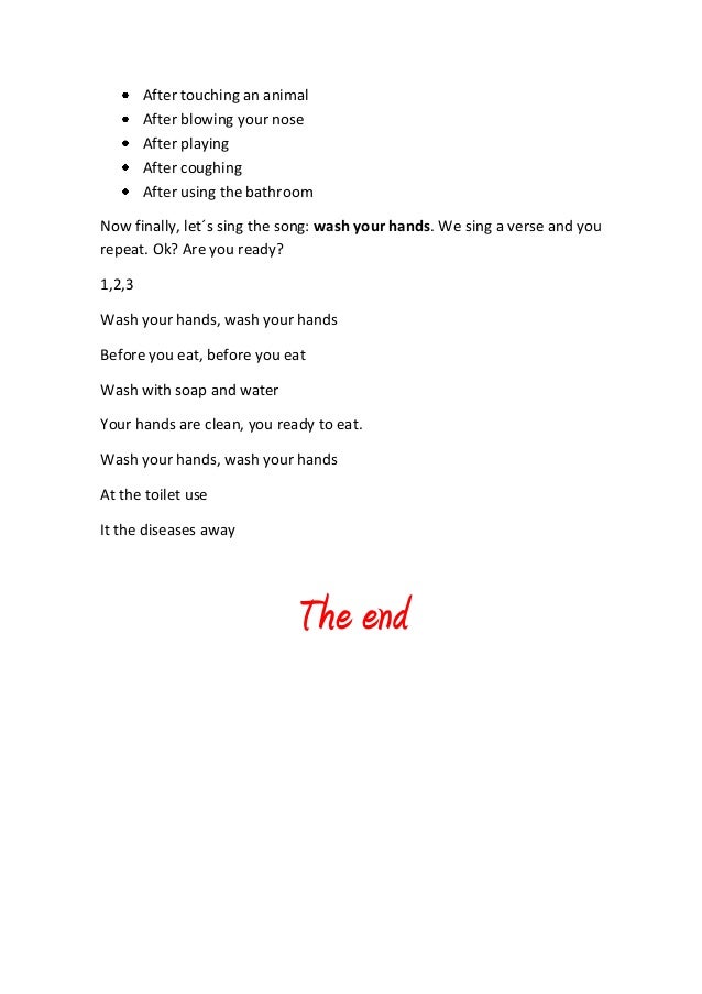 Hand Washing Rap Poem