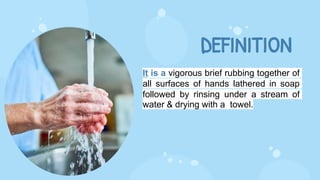 hand washing and hand hygiene. the importance of handwashing in ...