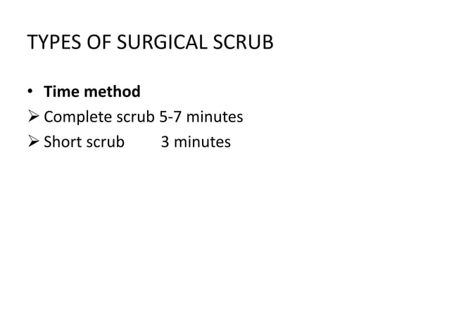 handwashing for operation theater and surgical scrubbing | PPTX | Bath ...