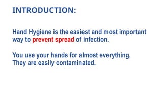 HAND WASHING POWER POINT PRESENTATION DOC | PPTX