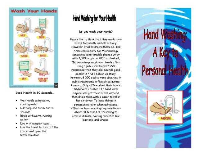 Handwashing brochure