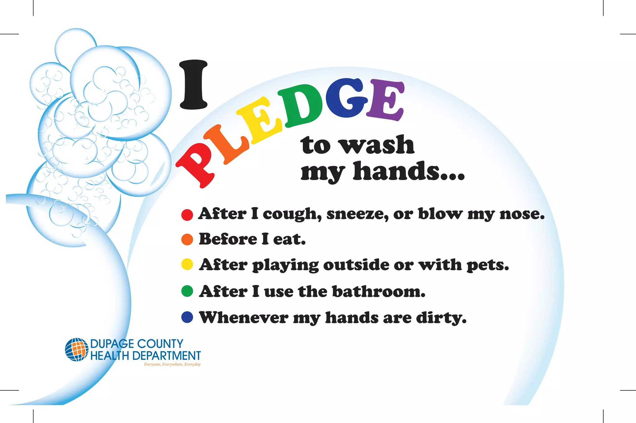 Handwashing card | PDF | Bath and Shower | Personal Care