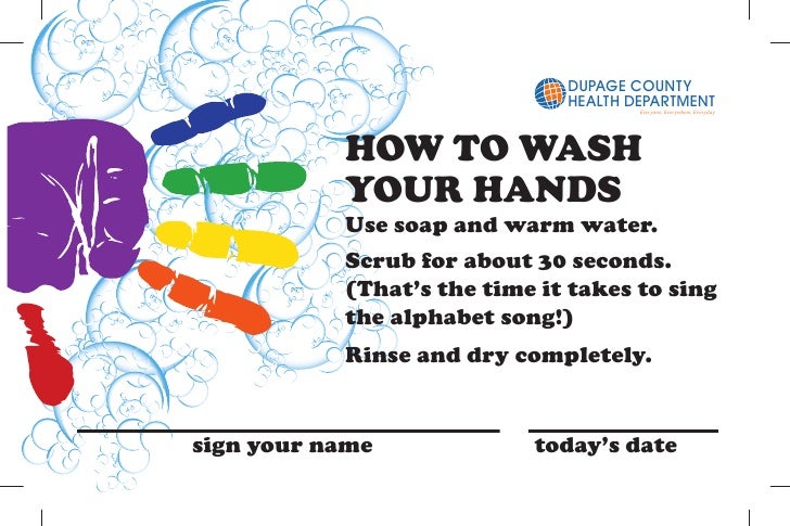 Hand Washing Cards
