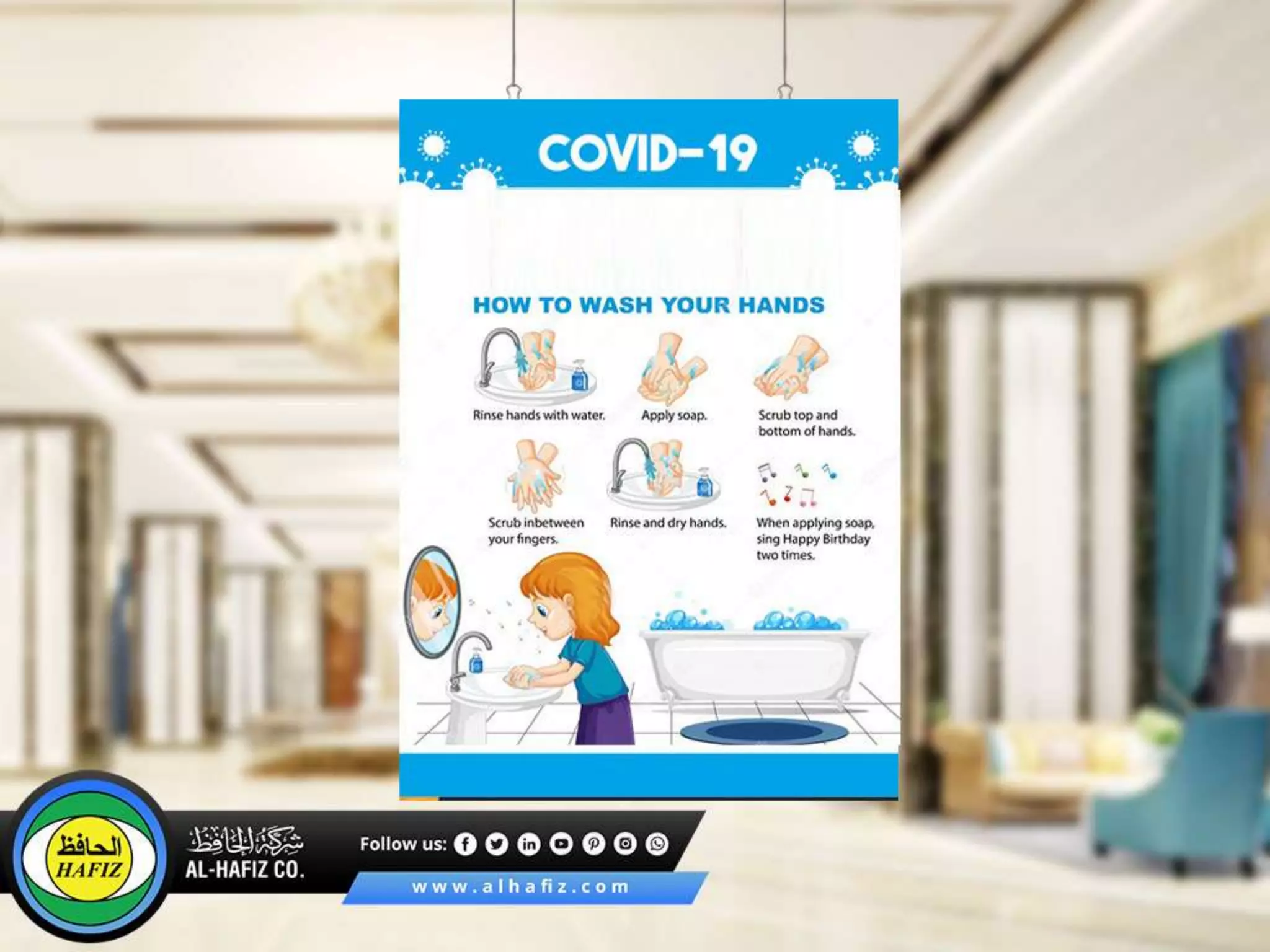 Handwashing instruction posters for school | PPT