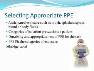 Handwashing & ppe ebp final | PPTX