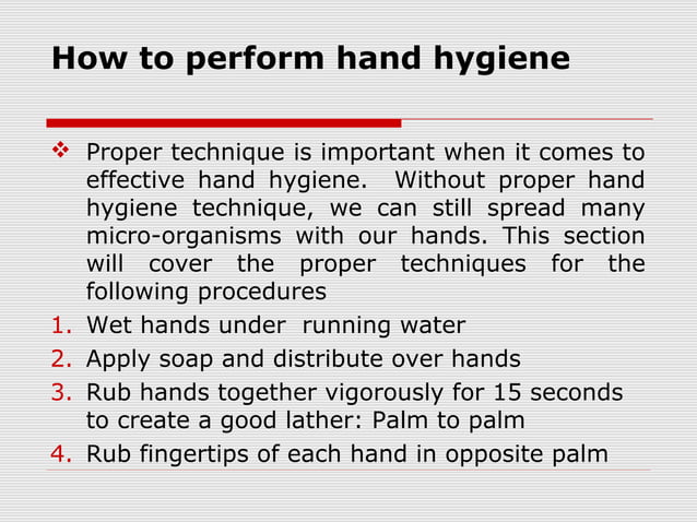 Hand washing presentation | PPT | Infectious Diseases | Diseases and ...