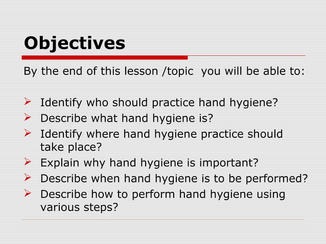Hand washing presentation | PPT | Infectious Diseases | Diseases and ...