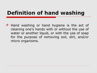 Hand washing presentation | PPT