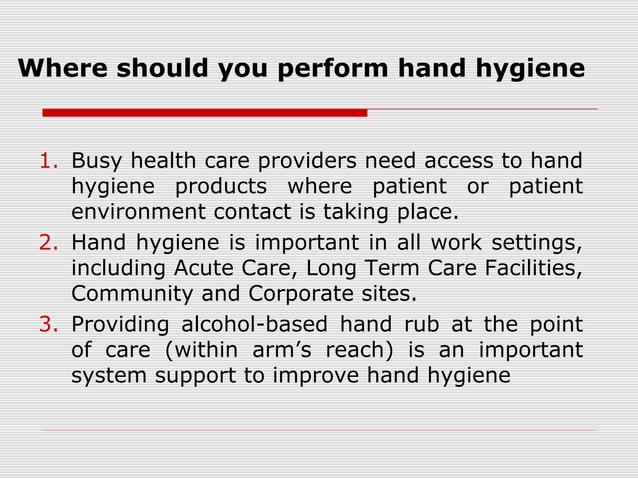 Hand washing presentation | PPT | Infectious Diseases | Diseases and ...