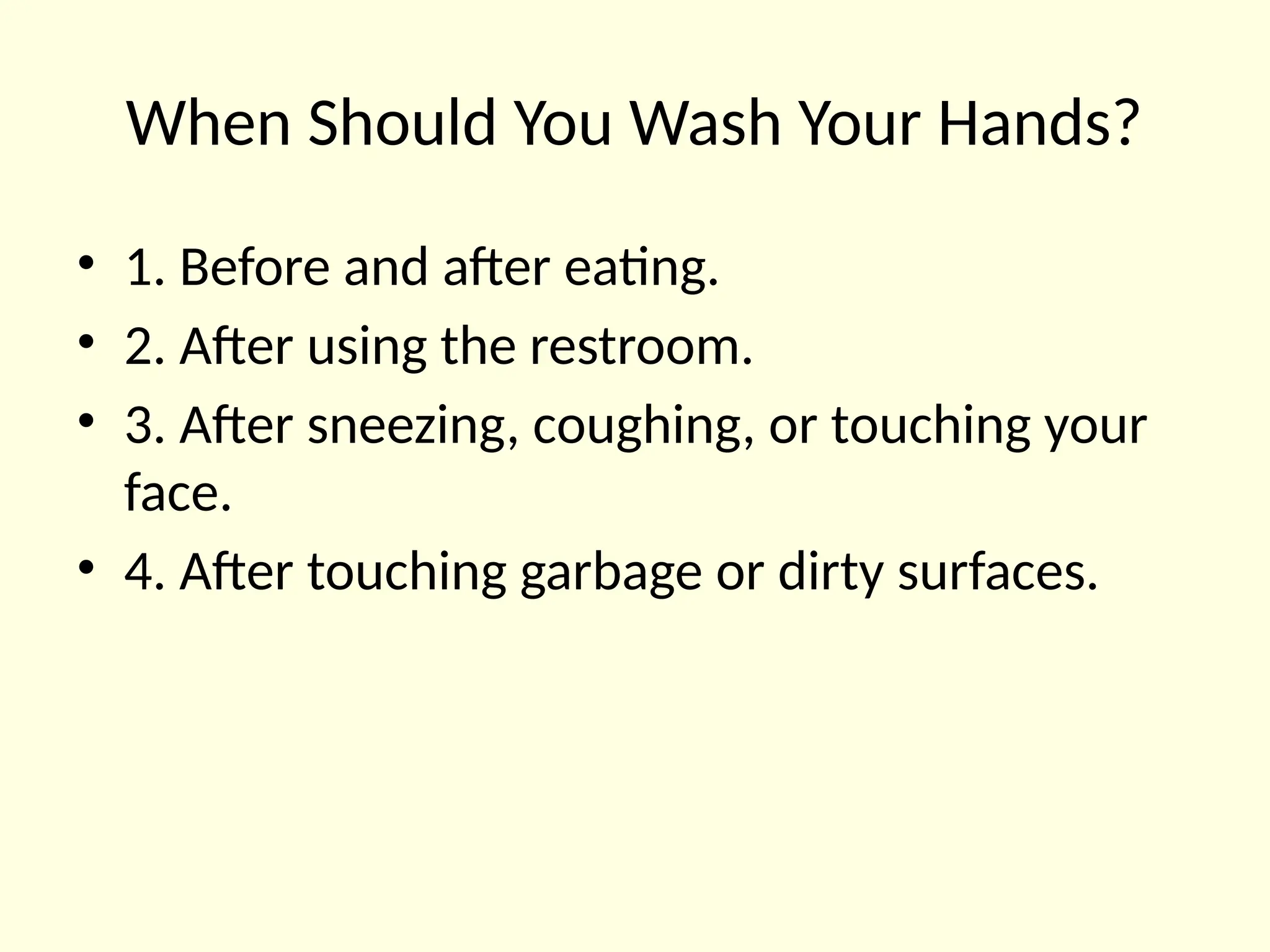Hygiene Hand Washing Presentation Gems Pptx