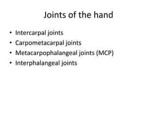 Hand, wrist and forearm gross anatomy .pptx