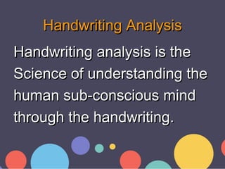 Handwriting is Barin Writing | PPT