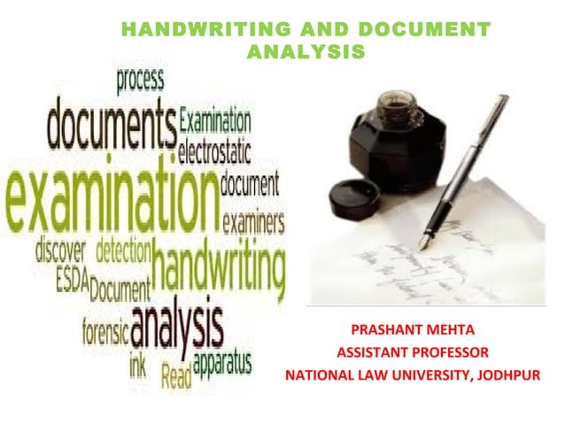 Handwriting and Document Examination | PPT