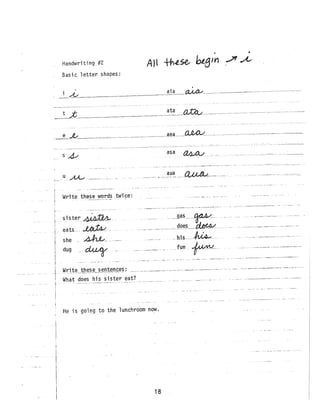 Handwriting cursive for ESL students | PDF