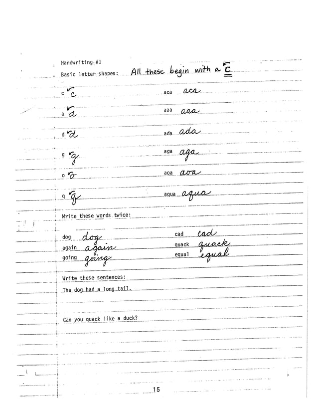 Handwriting cursive for ESL students | PDF