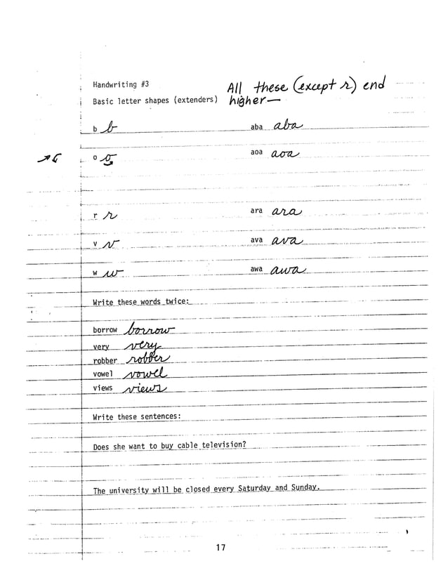 Handwriting cursive for ESL students | PDF