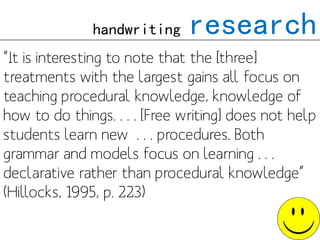 Handwriting Instruction | PDF