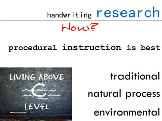 Handwriting Instruction | PDF