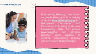 Handwriting Poway | WRITESTEPS | #HandwritingPoway | PPT