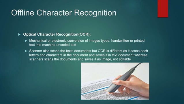 Handwriting Recognition | PPTX | Desktop Publishing | Computer Software ...