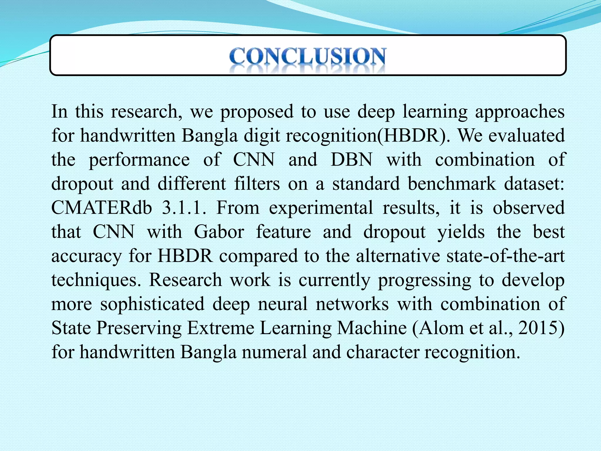 Handwritten Bangla Digit Recognition Using Deep Learning Pptx Artificial Intelligence