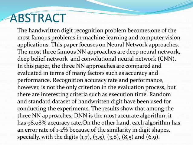 Handwritten Digit And Symbol Recognition Using Cnn Pptx