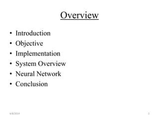 Handwritten digit recognition using image processing | PPTX