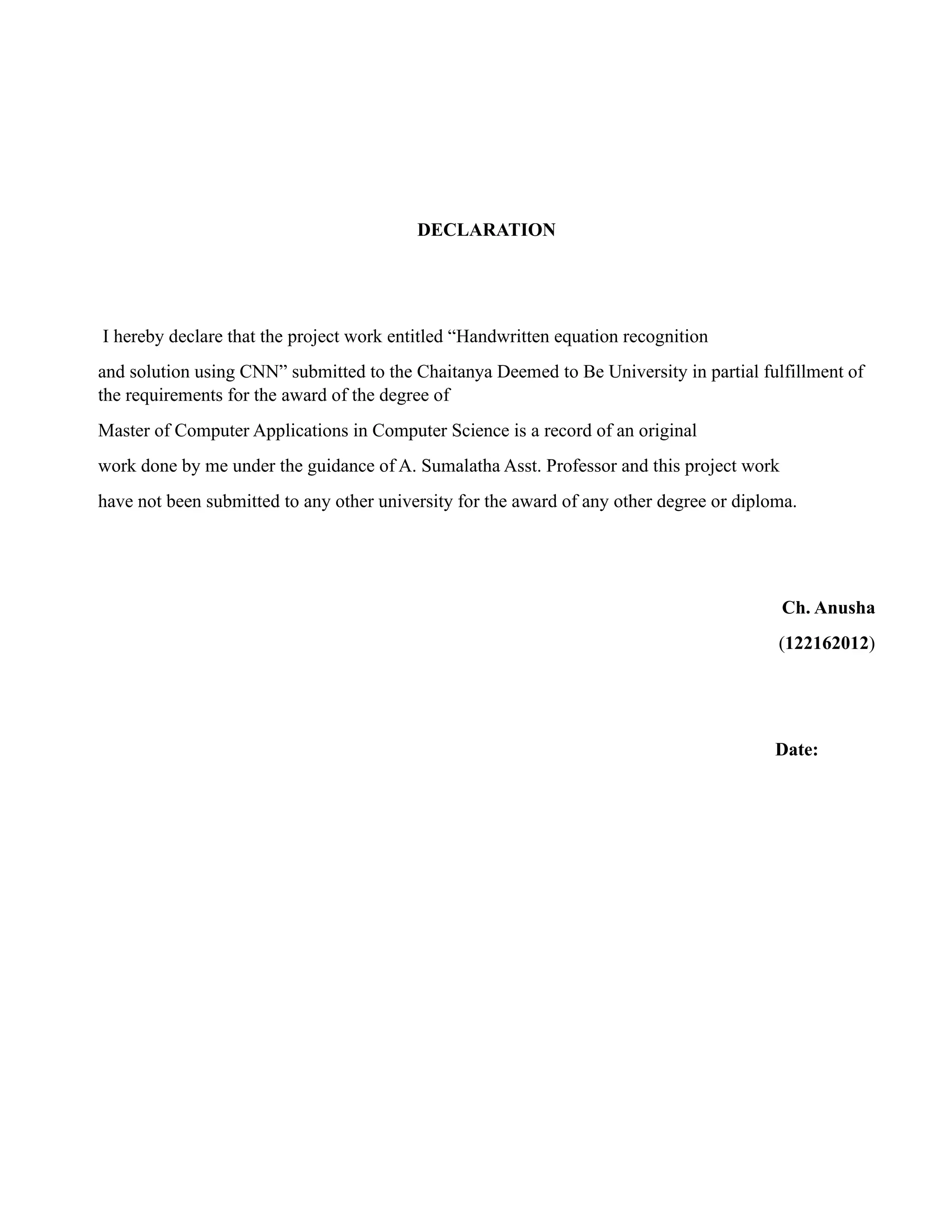 Handwritten_Equation_Project_PDF.pdf handwritten equation | PDF