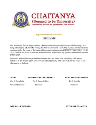 Handwritten_Equation_Project_PDF.pdf handwritten equation | PDF