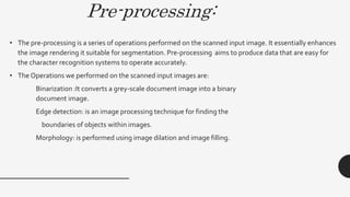 Handwritten mathematical symbol recognition | PPTX