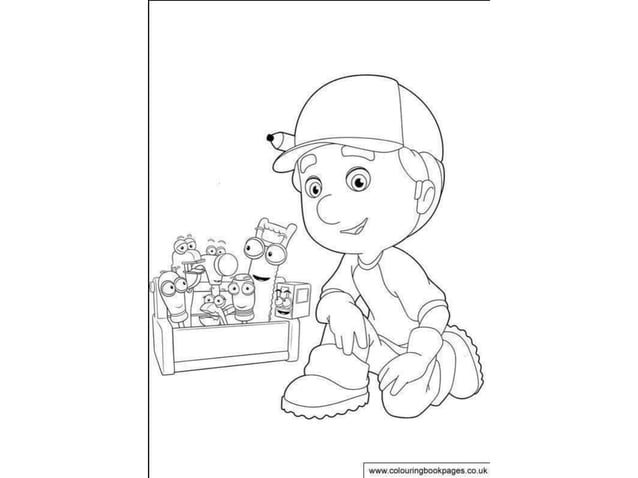Handy manny Colouring Pages and Kids Colouring Activities | PPSX