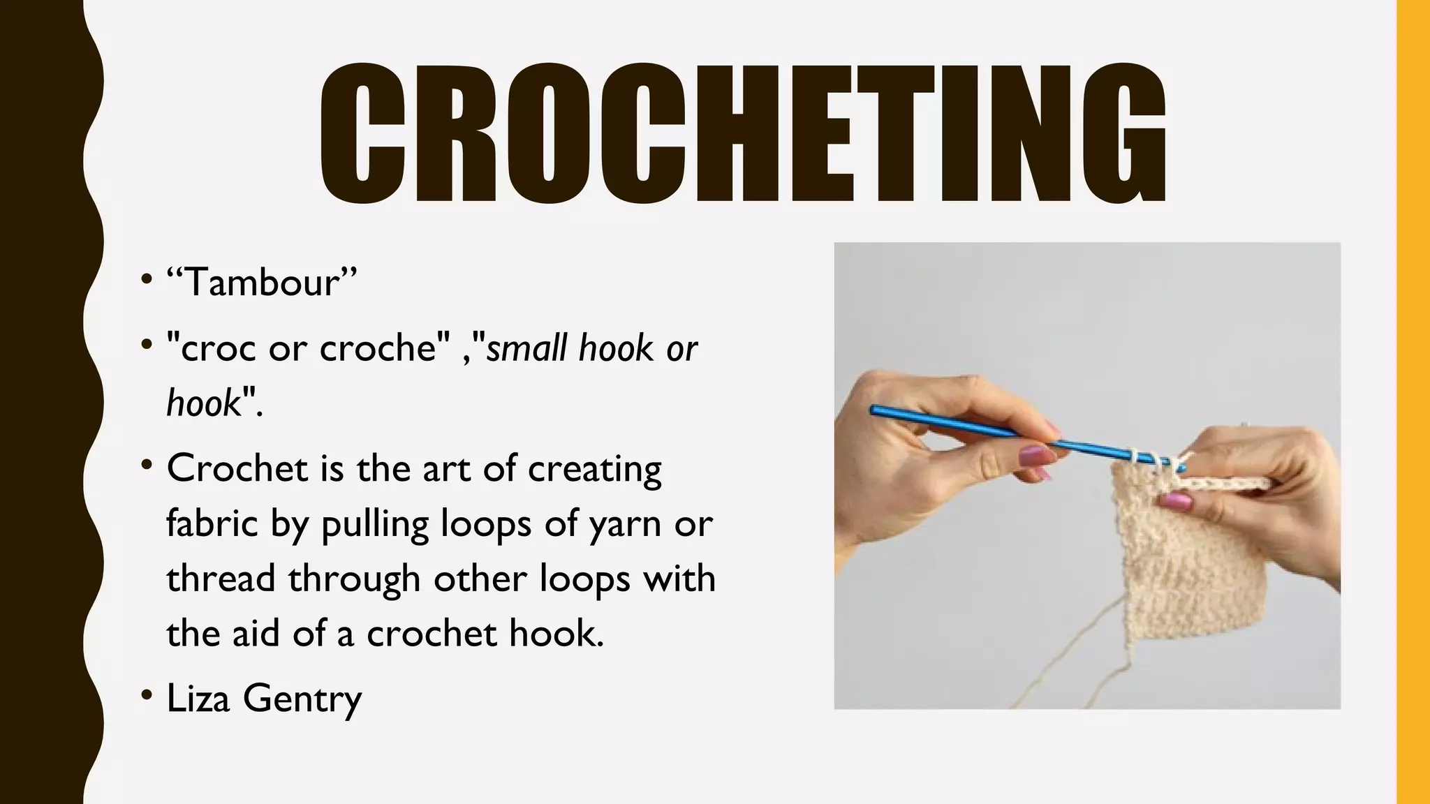 Handicrafts crocheting and tatting | PPT