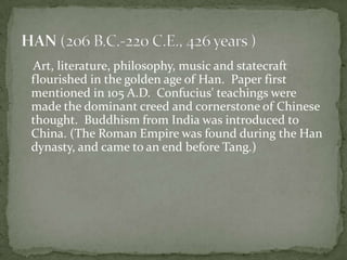 Han dynasty | PPTX