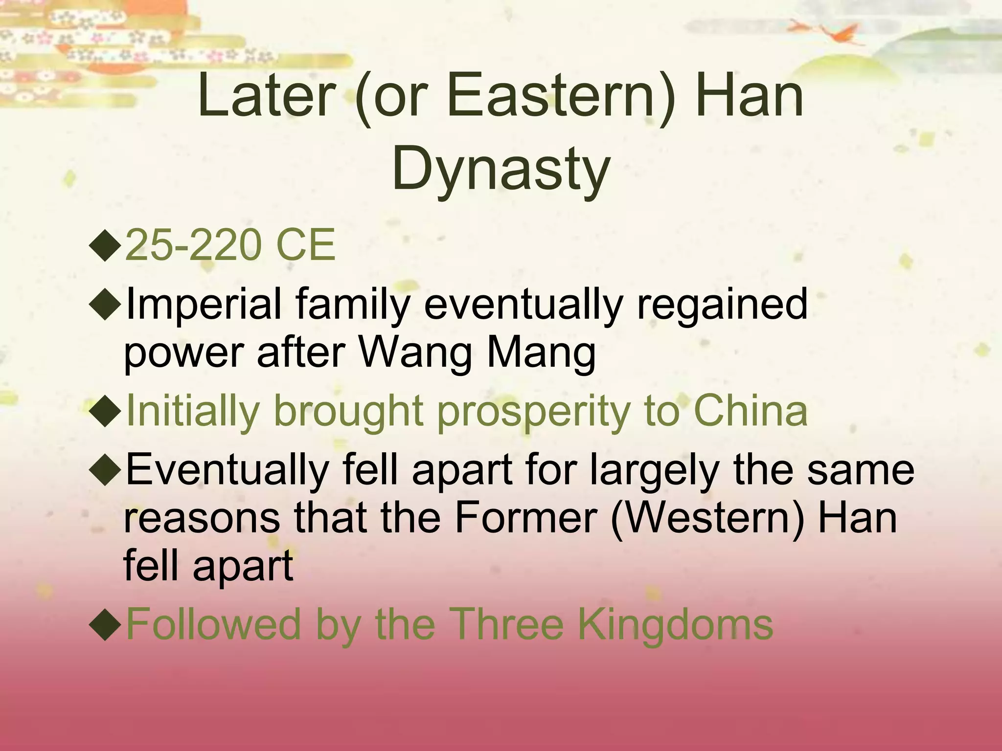 Han dynasty | PPT