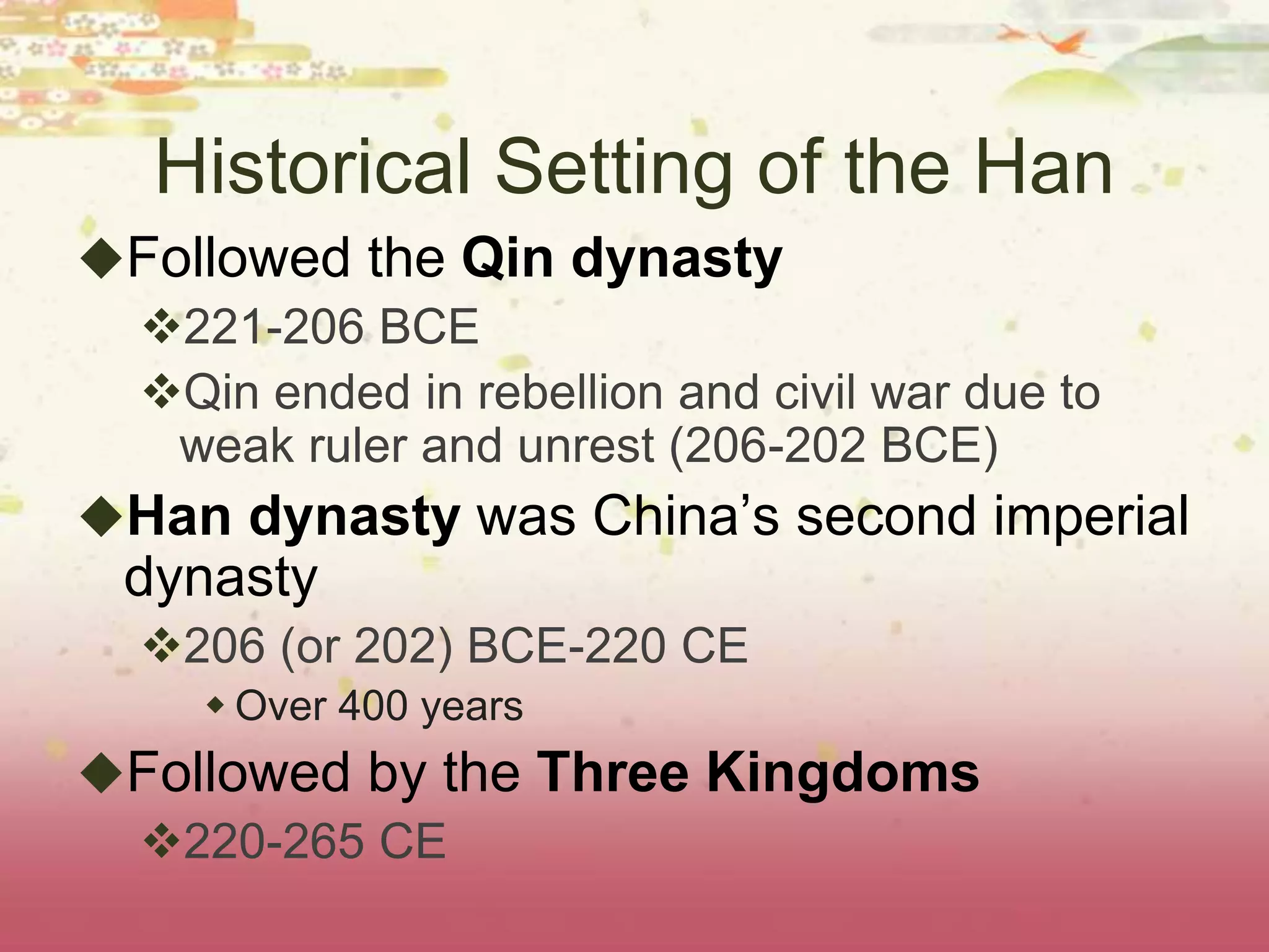 Han dynasty | PPT