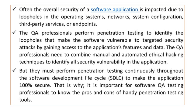 Handy penetration testing tools | PDF