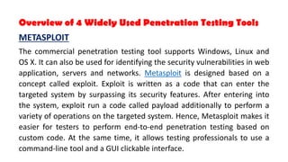 Handy penetration testing tools | PDF