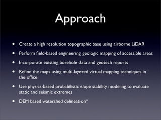Lidar based landslide mapping at UCSF | PDF