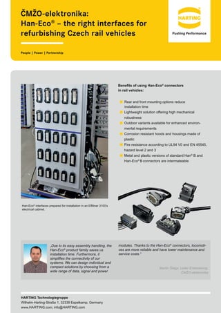 Han eco application story in refurbishing rail vehicles | PDF
