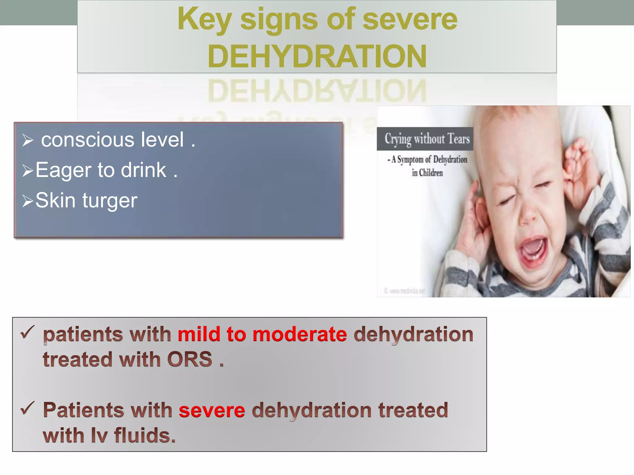 Fluid therapy in pediatrics/ oral dehydration solution/Dehydration ...