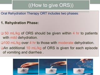 Fluid therapy in pediatrics/ oral dehydration solution/Dehydration. | PPT