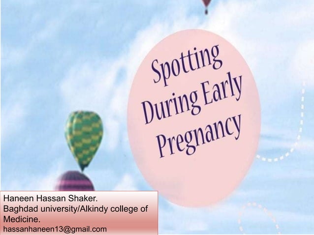 Early Pregnancy Bleeding Miscarriage Types And Management Ppt