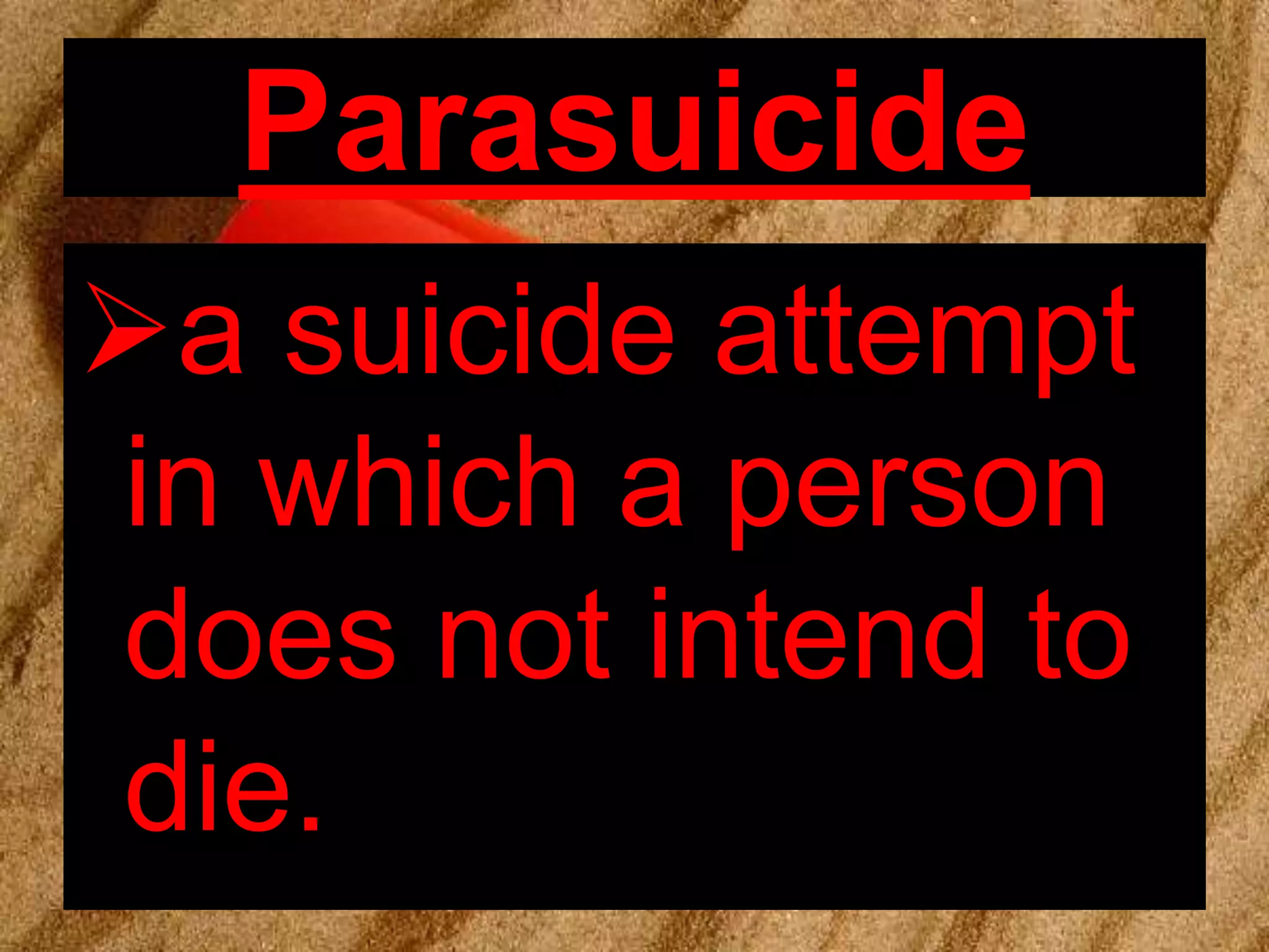SUICIDE AND PARASUICIDE | PPTX