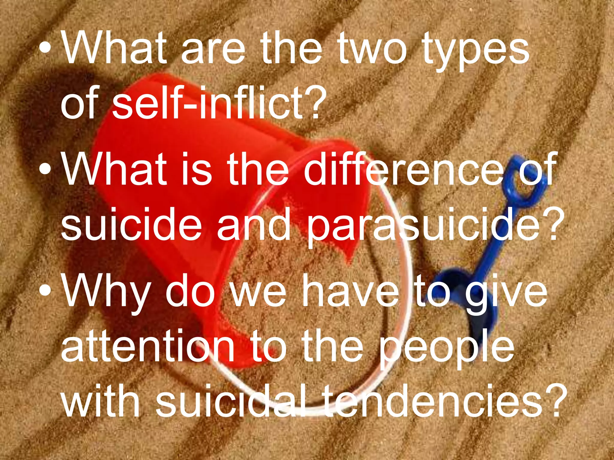 SUICIDE AND PARASUICIDE | PPTX
